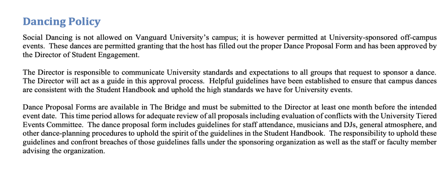 Did You Know About the The Vanguard Dancing Policy? - The Vanguard Voice